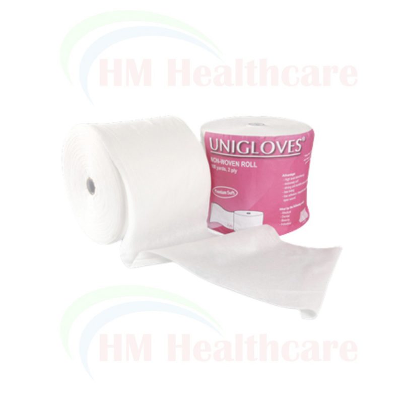 UNIGLOVES NON-WOVEN ROLL (2 PLY) 100 yards - HM HEALTHCARE SDN BHD